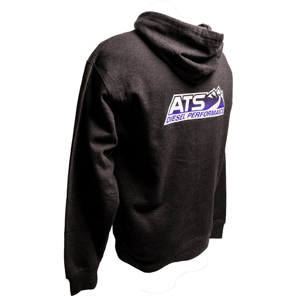 ATS Hoodie, Charcoal Grey w/ Two Print Logo - ATS Diesel